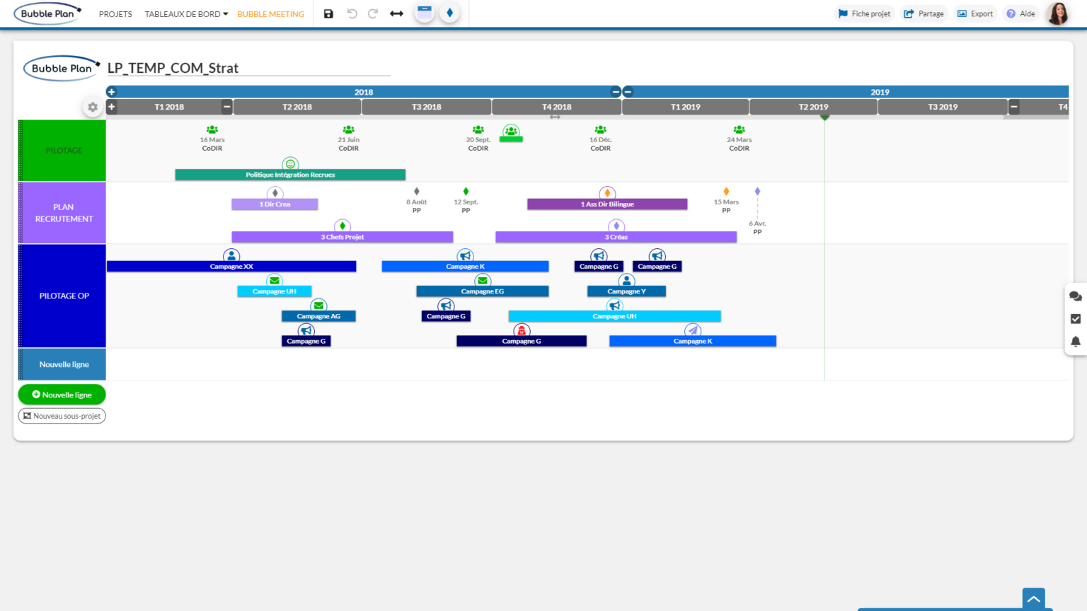 Avis Bubble Plan : l'outil de planification et gestion de projet